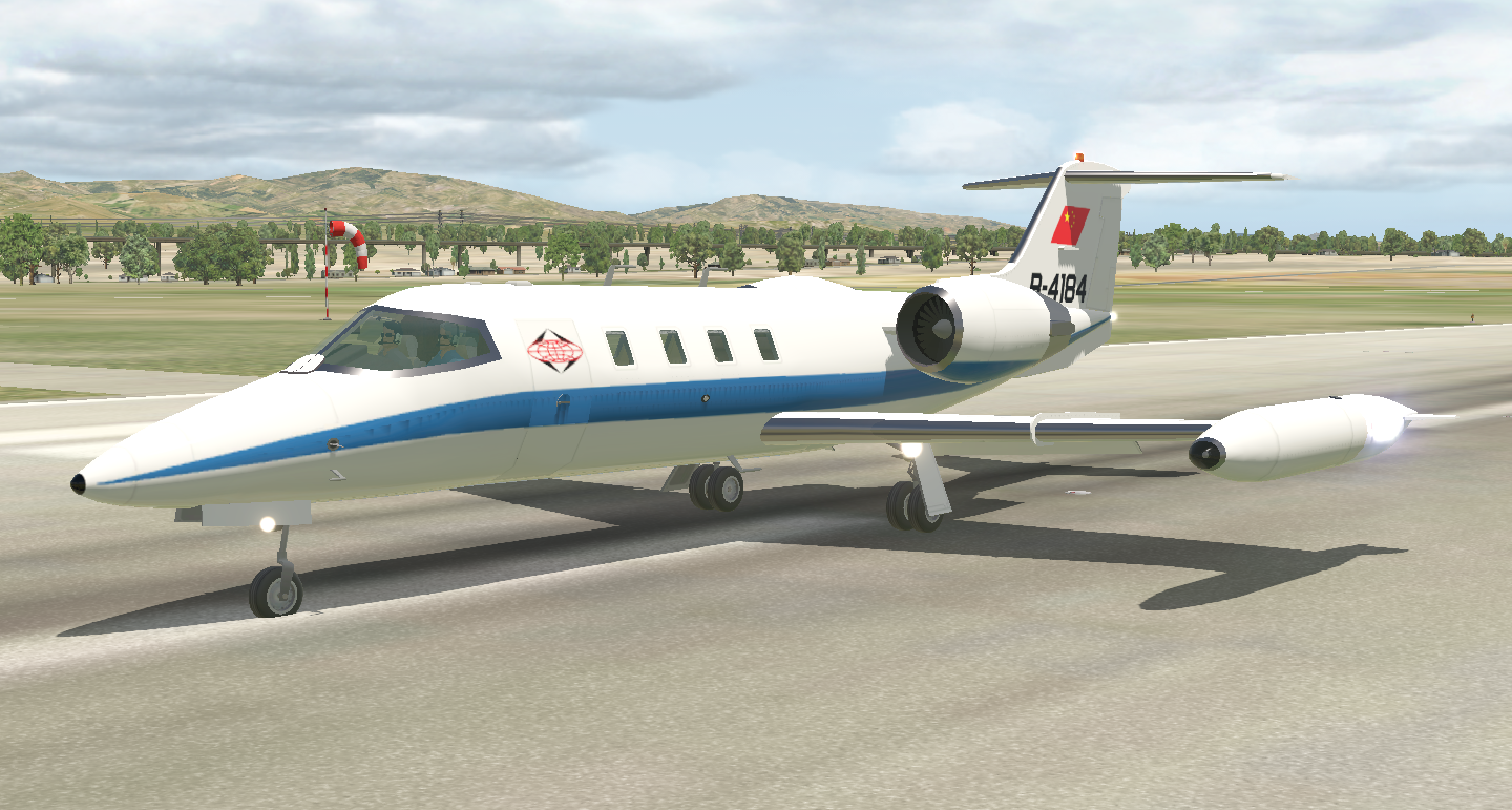 Freeware Learjet 35 (36) China PLAAF (B-4184) Livery - Aircraft Skins ...