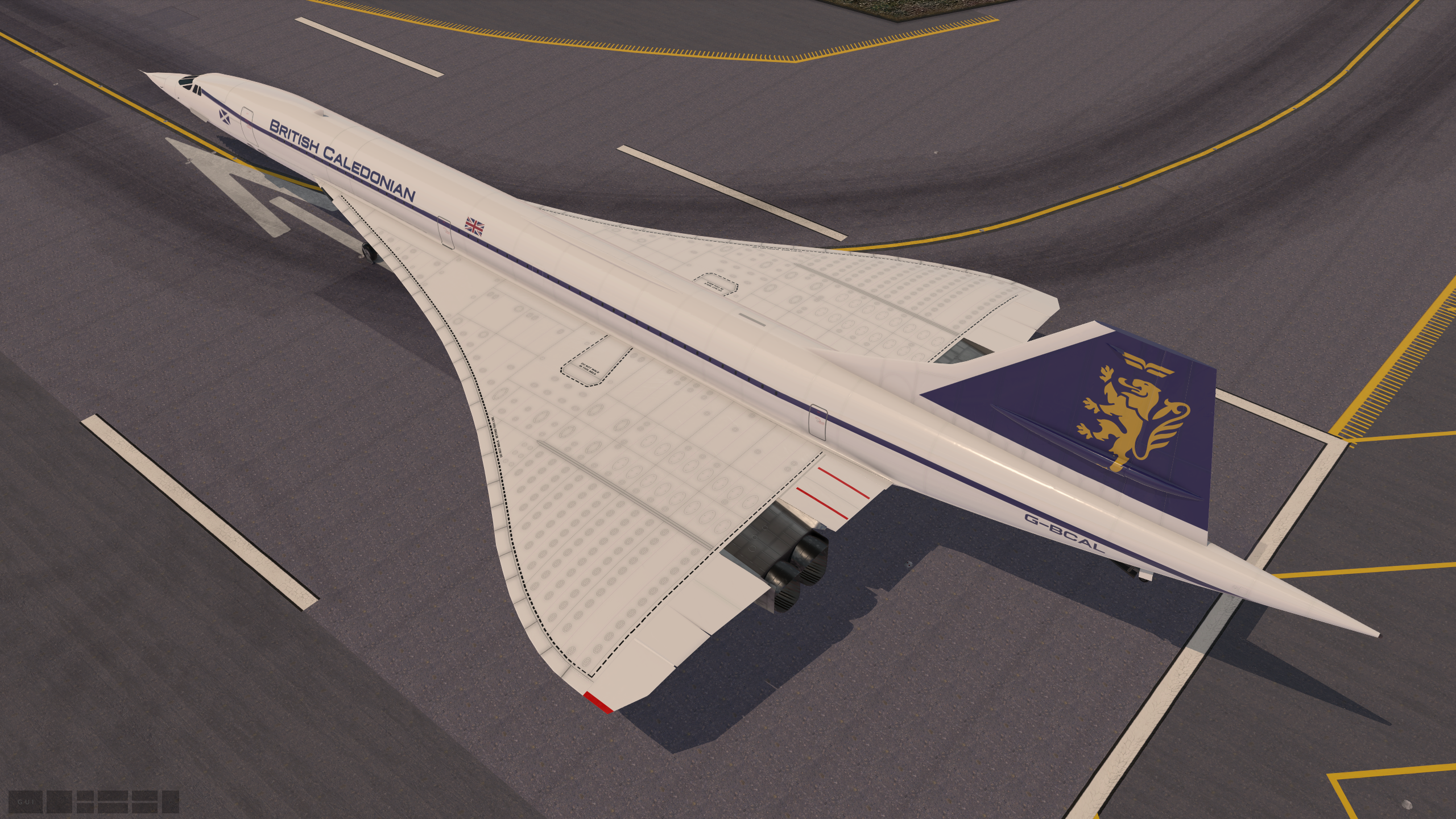 British Caledonian livery (G-BCAL) for the Colimata Concorde v2 ...