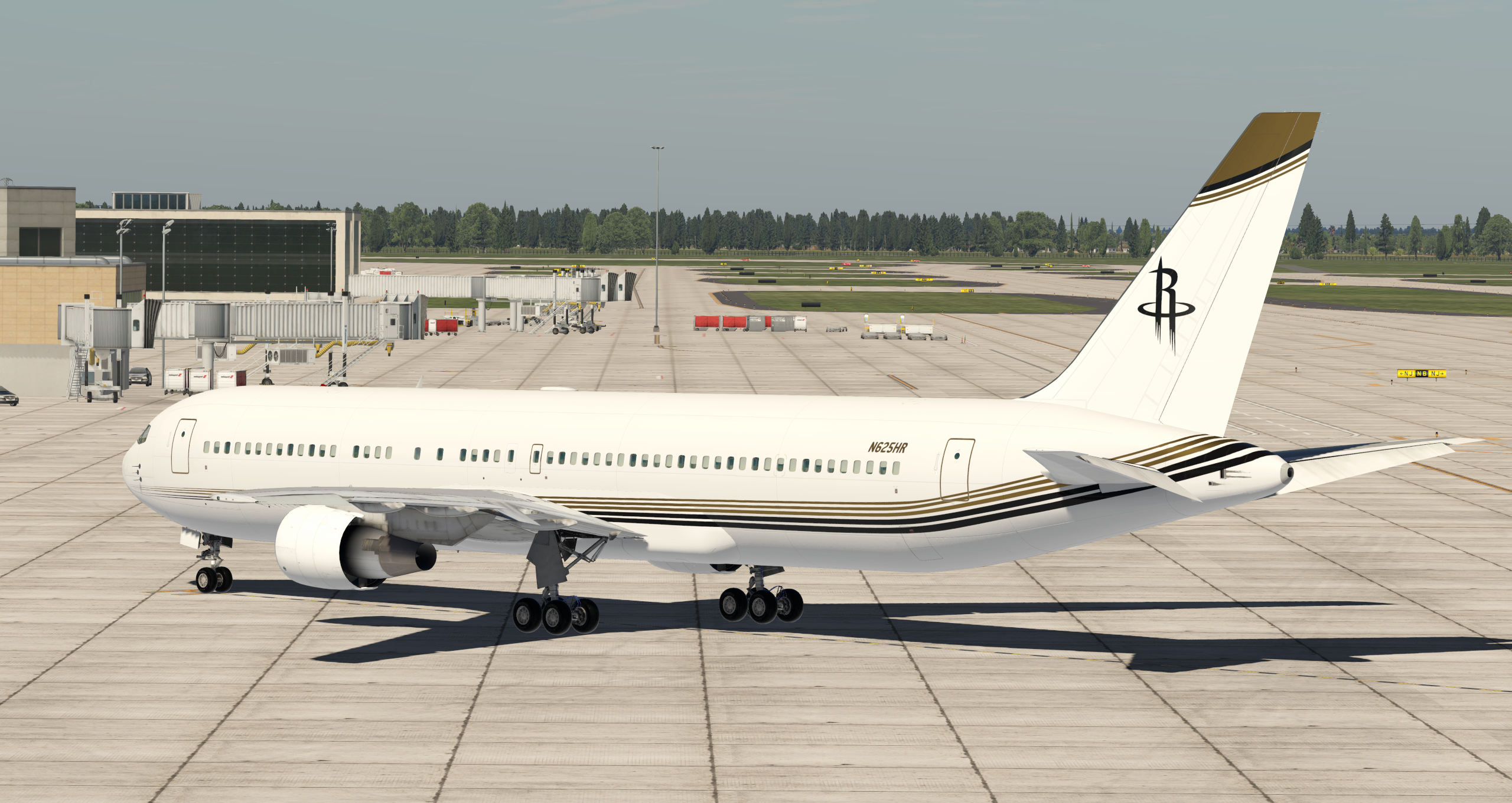 Houston Rocket (iAero) Boeing 767-300 N625HR - FlightFactor - X-Plane ...