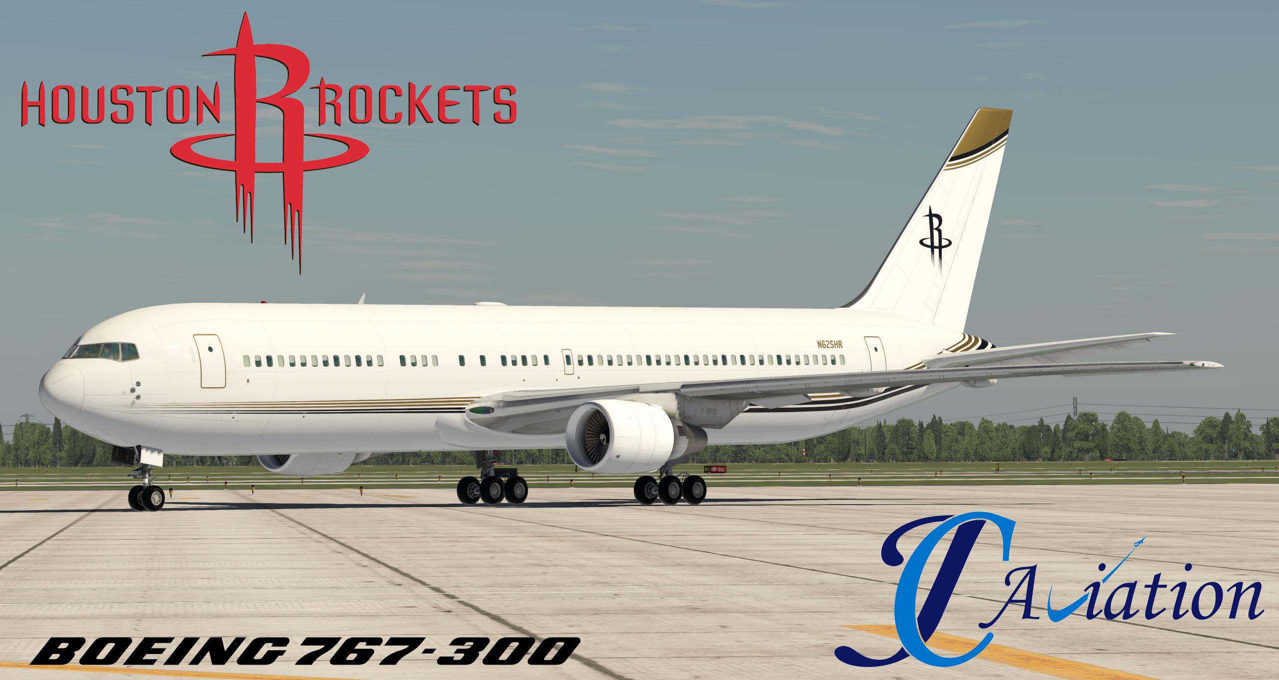 Houston Rocket (iAero) Boeing 767-300 N625HR - FlightFactor - X-Plane ...