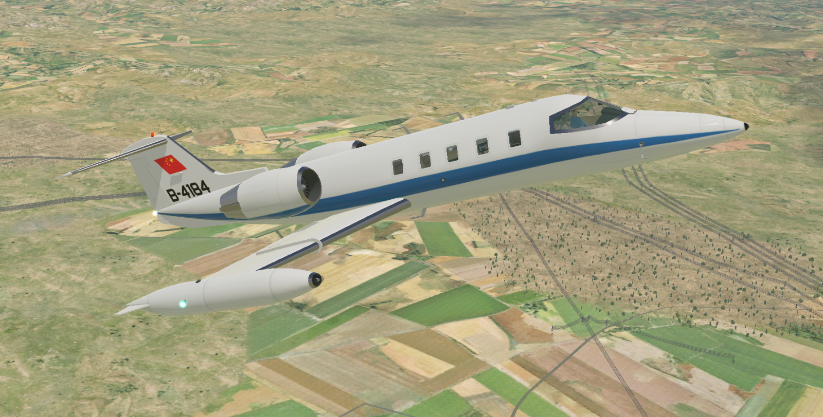 Freeware Learjet 35 (36) China PLAAF (B-4184) Livery - Aircraft Skins ...