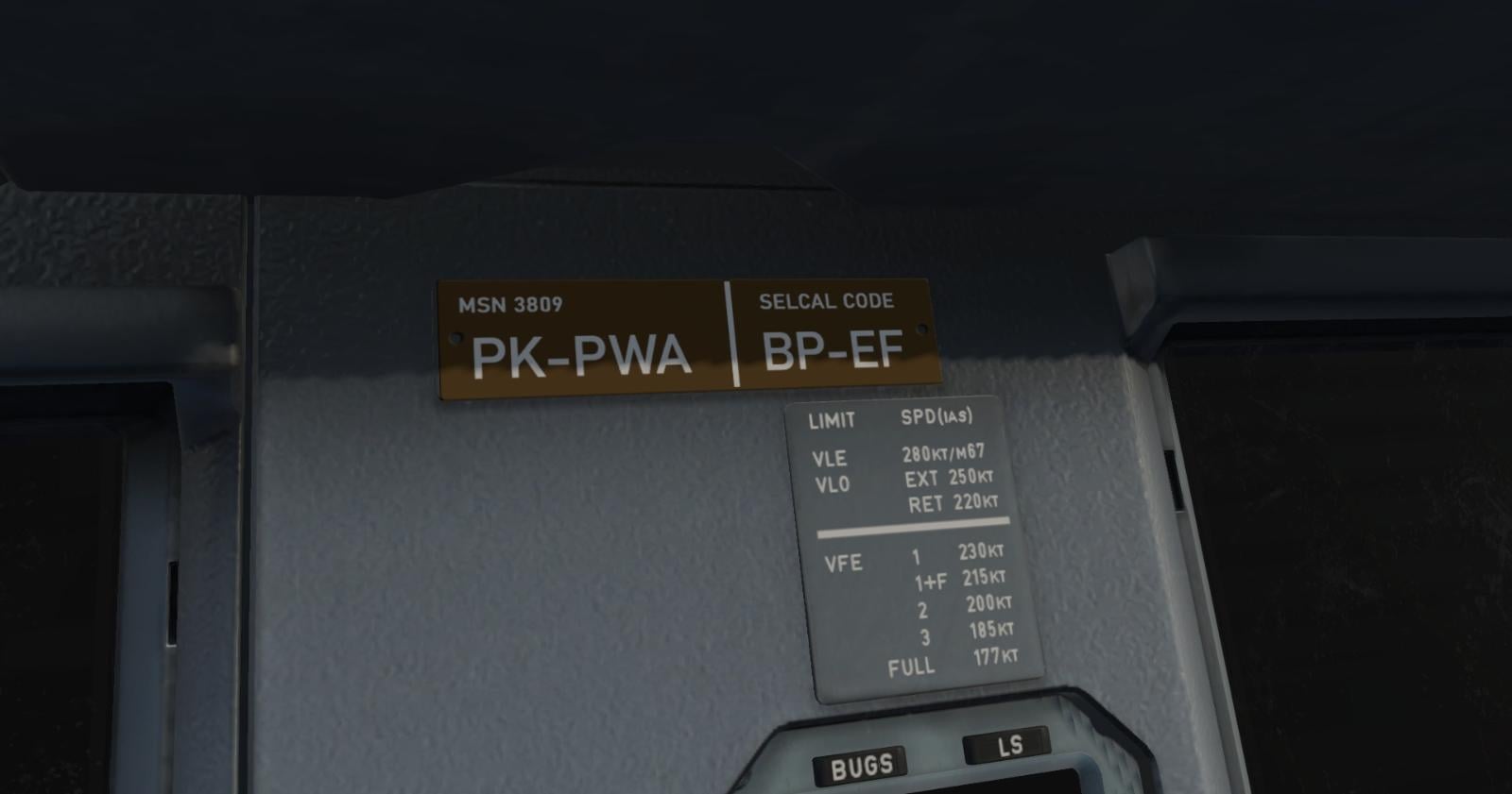 Fixed Registration Placard for FlightFactor A320 Ultimate - Misc 3D ...