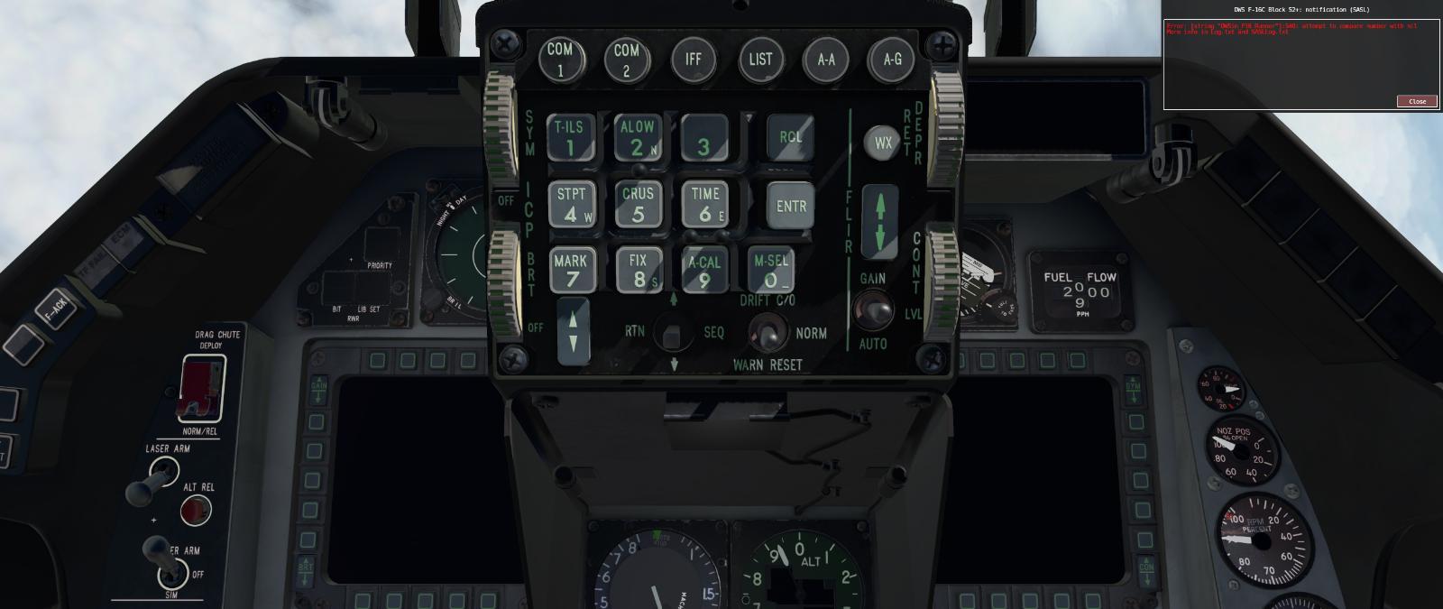 F-16C. 1.5 shuts down when target bugged - F-16C and F-16D - X-Plane ...