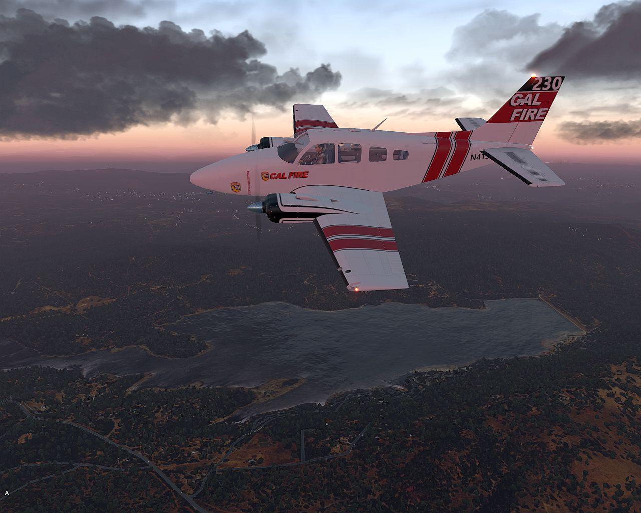 CAL FIRE Livery for the Laminar Research Baron B58 - Aircraft Skins ...