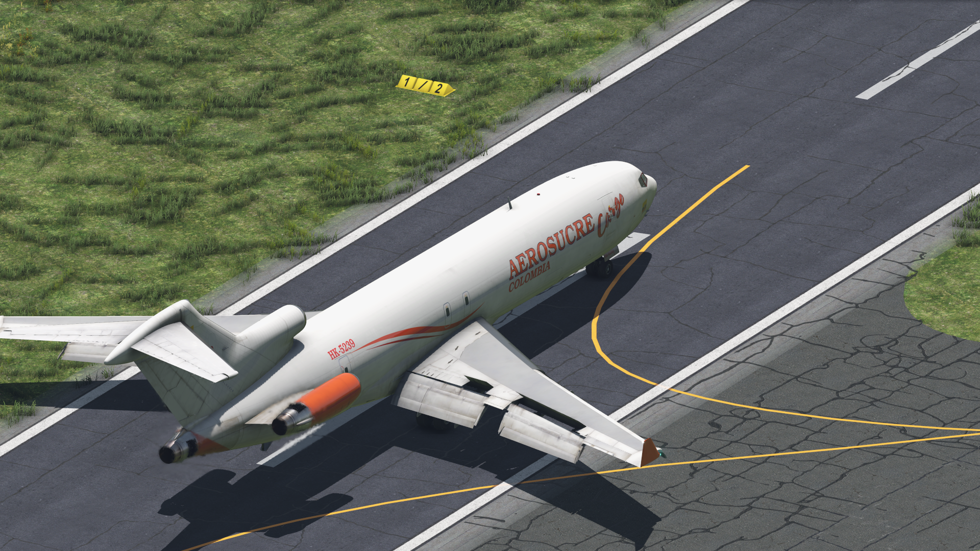 Aerosucre 50 Años (HK-5239 | Winglets) Livery for FlyJSim B727-200F V3 ...