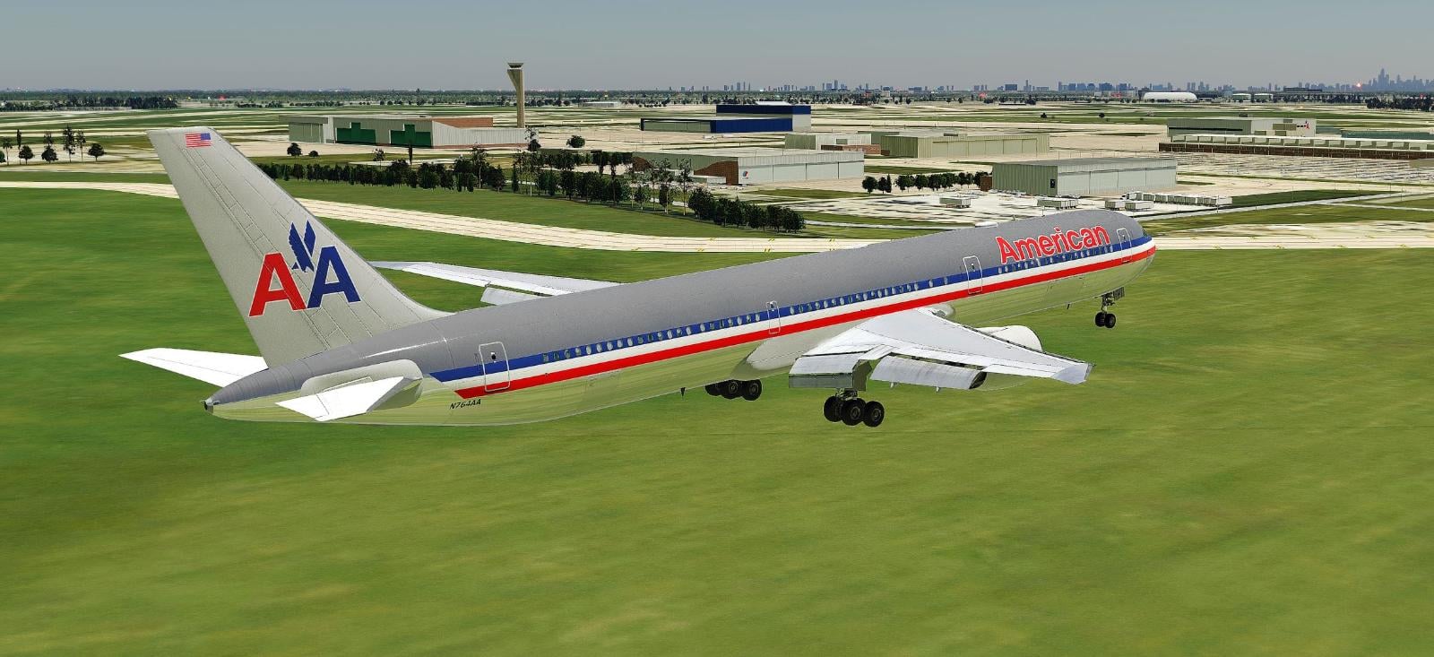 Flight Factor 767-400ER - American Airlines - Eagle Livery (Bare Metal ...