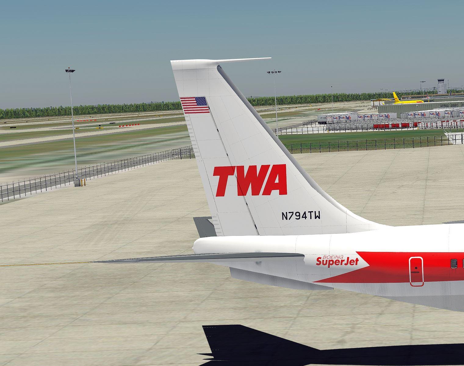 Trans World Airlines - (Red Stripe SuperJet) N794TW for Shenshee Boeing ...