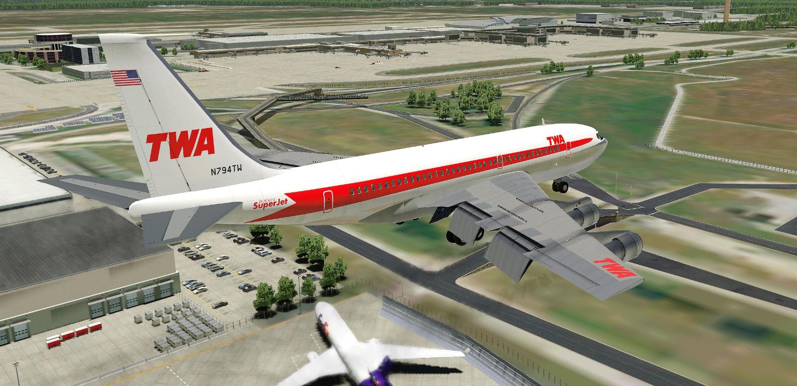 Trans World Airlines - (Red Stripe SuperJet) N794TW for Shenshee Boeing ...