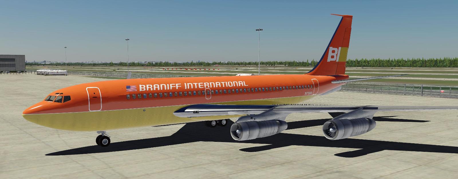 Braniff International Airways - Flying Colors for Shenshee Boeing 720B ...