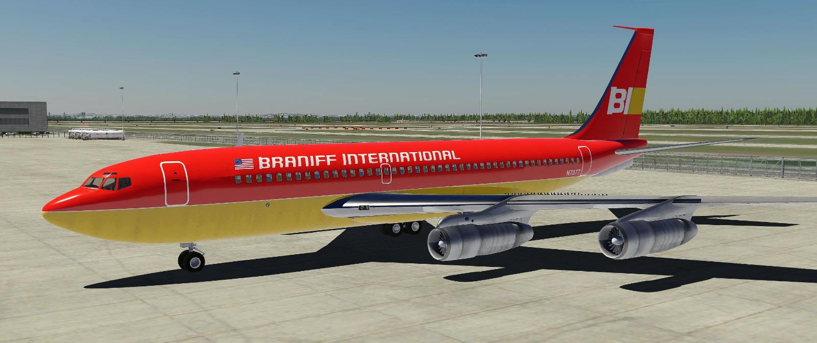 Braniff International Airways - Flying Colors for Shenshee Boeing 720B ...