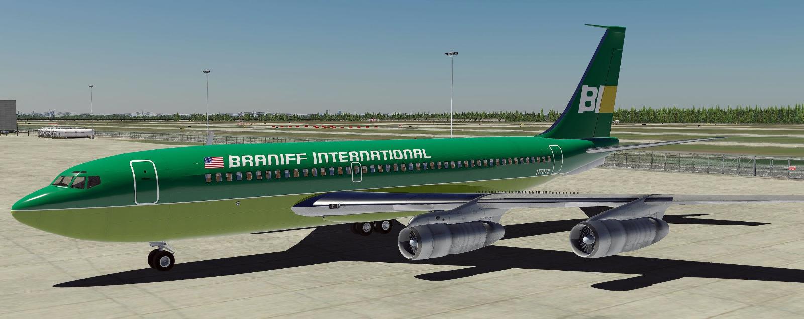 Braniff International Airways - Flying Colors for Shenshee Boeing 720B ...