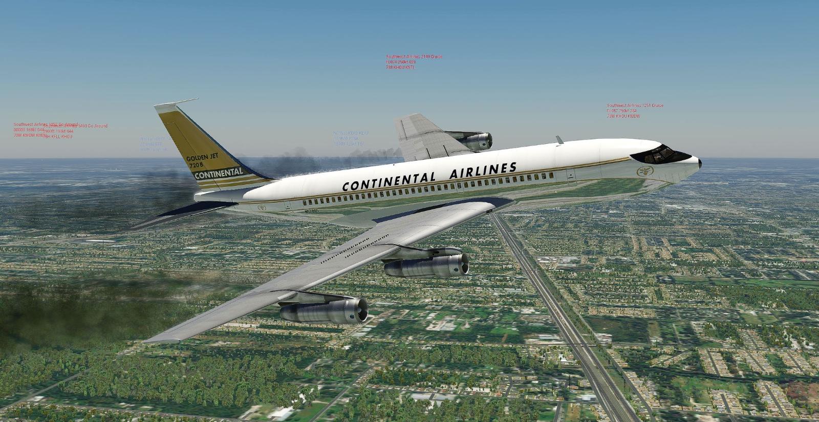 Continental Airlines - Golden Jet Livery (N57205) for Shenshee Boeing ...