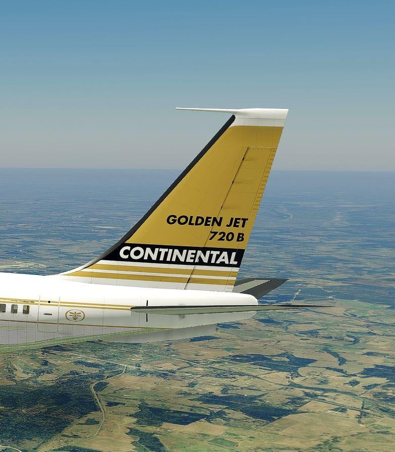 Continental Airlines - Golden Jet Livery (N57205) for Shenshee Boeing ...