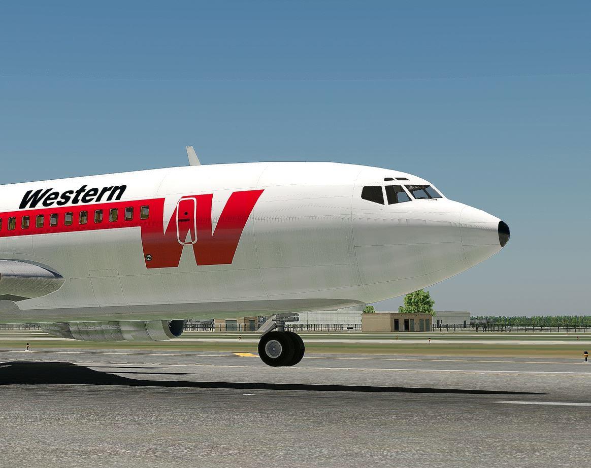 Western Airlines (Flying W Livery) N3164 for Shenshee Boeing 720B ...