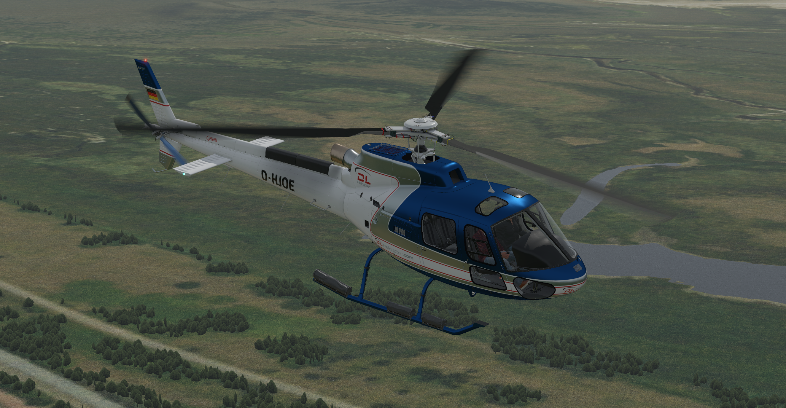 D-HJOE DL Helicopters Livery for Cowansim AS350 / H125 - CowanSim ...