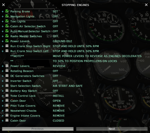 Checklist for Mitsubishi MU2 Marquise (TOGA Simulations) - Xchecklist ...