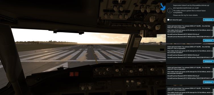 several messages after update - X-Plane 12 Technical Support - X-Plane ...