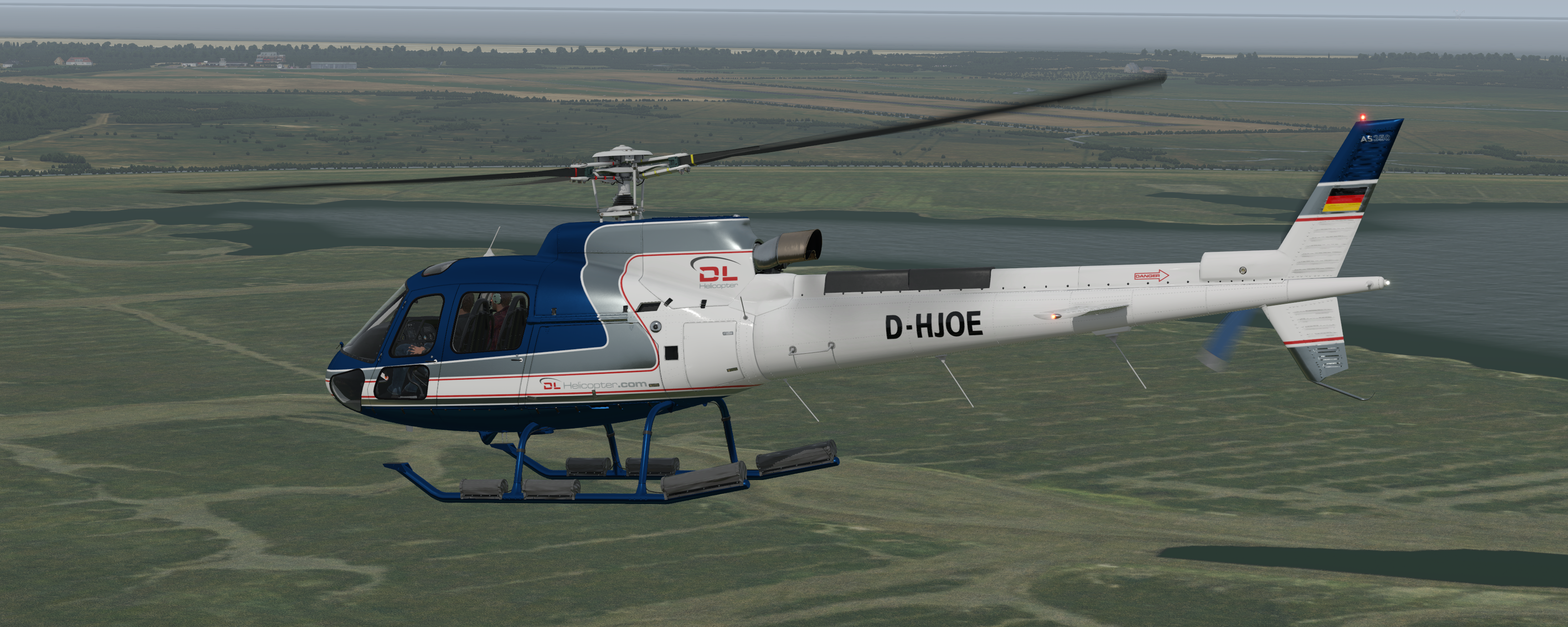 D-HJOE DL Helicopters Livery for Cowansim AS350 / H125 - CowanSim ...