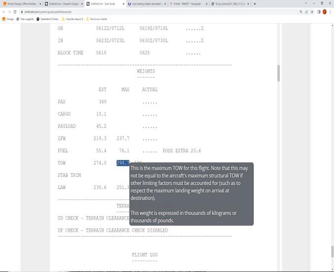max landing weight calculated by Simbrief - Airbus A321 - X-Plane.Org Forum