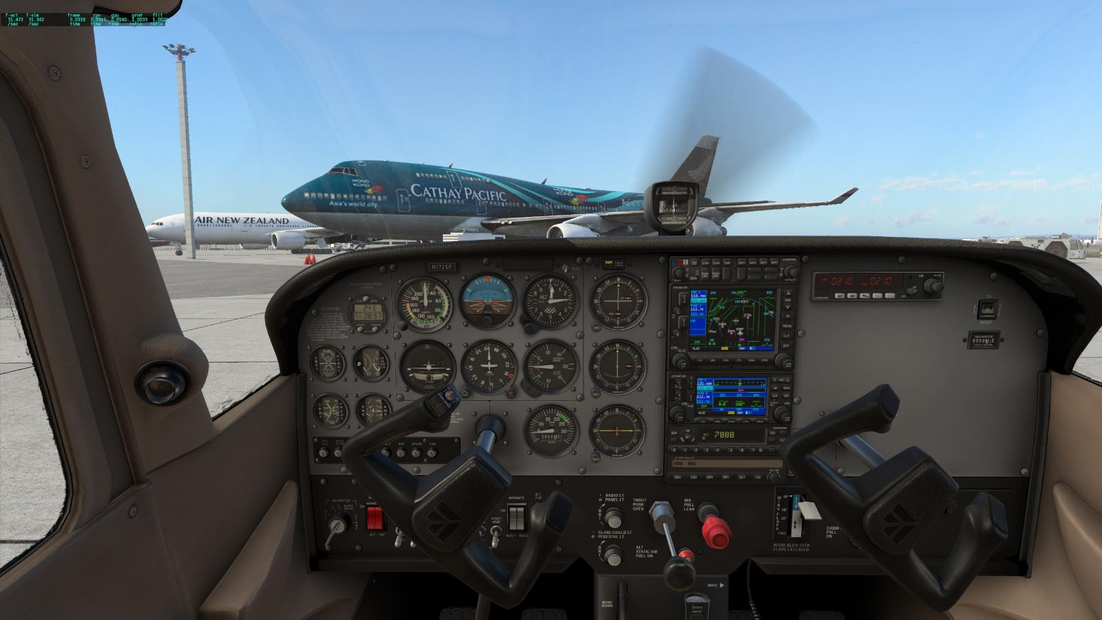 Default Cessna 172 yoke rotated 45 degrees to the right - X-Plane 12 ...