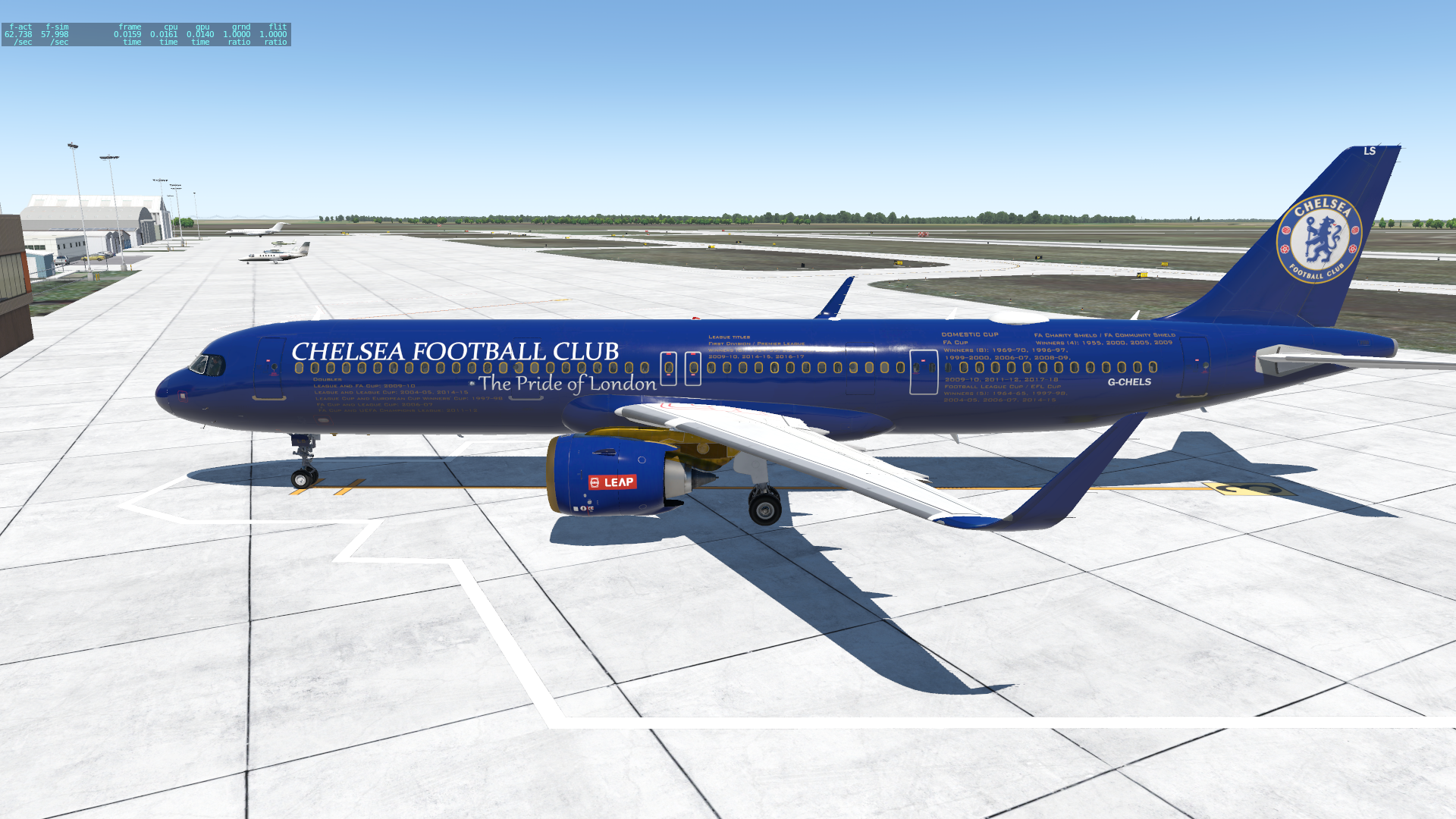 Chelsea Football Club G-CHELS - Toliss A321 - X-Plane.Org Forum