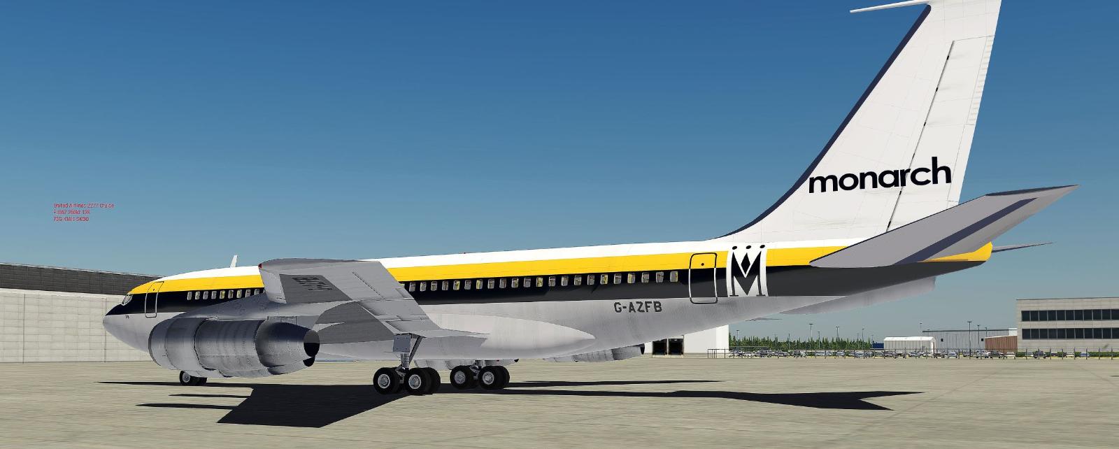 Monarch Airlines - G-AZFB for Shenshee Boeing 720 B - Aircraft Skins ...