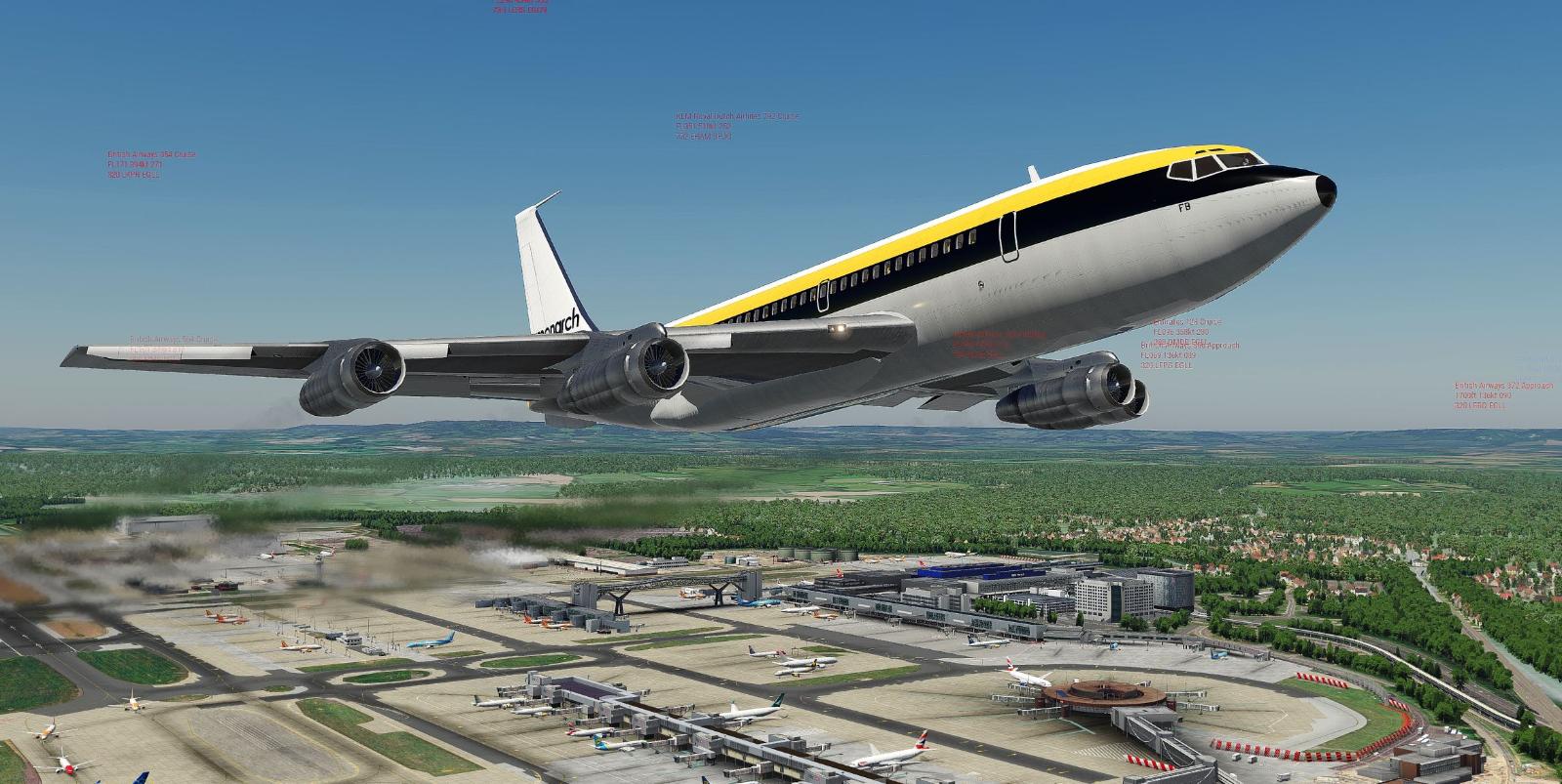 Monarch Airlines - G-AZFB for Shenshee Boeing 720 B - Aircraft Skins ...