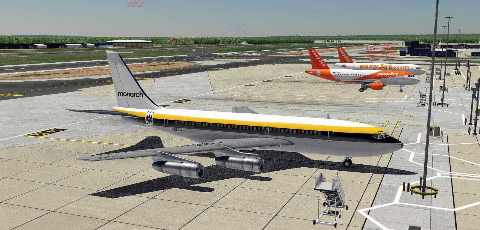 Monarch Airlines - G-AZFB for Shenshee Boeing 720 B - Aircraft Skins ...