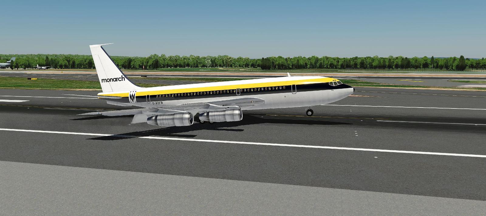 Monarch Airlines - G-AZFB for Shenshee Boeing 720 B - Aircraft Skins ...