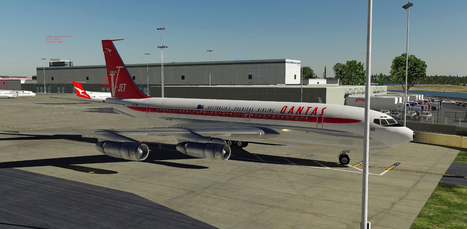 Qantas Airways - V-Jet Livery Pack for Shenshee Boeing 720B - Aircraft ...