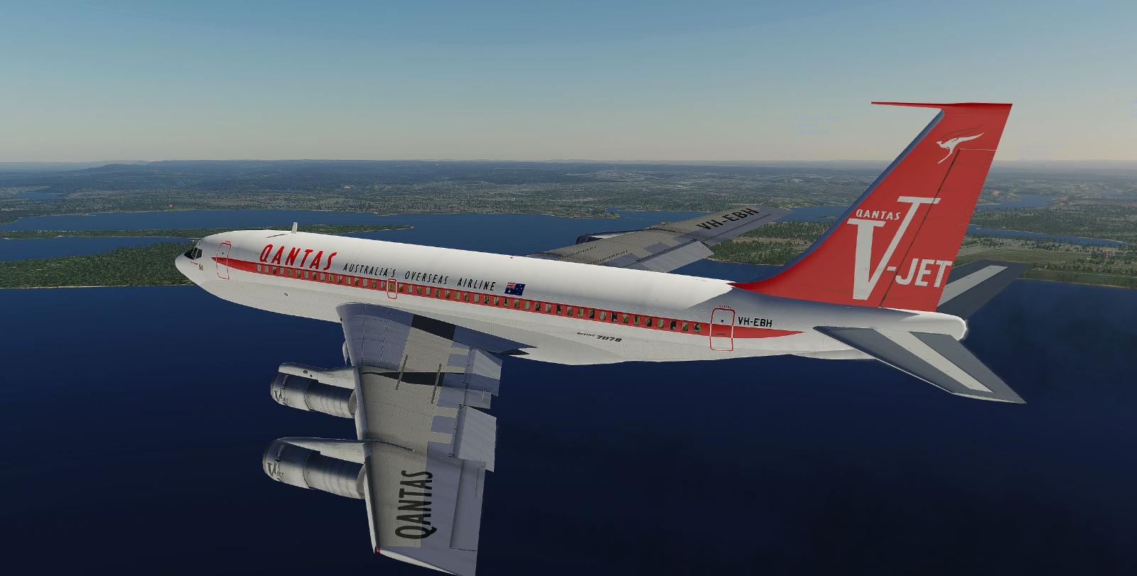 Qantas Airways - V-Jet Livery Pack for Shenshee Boeing 720B - Aircraft ...