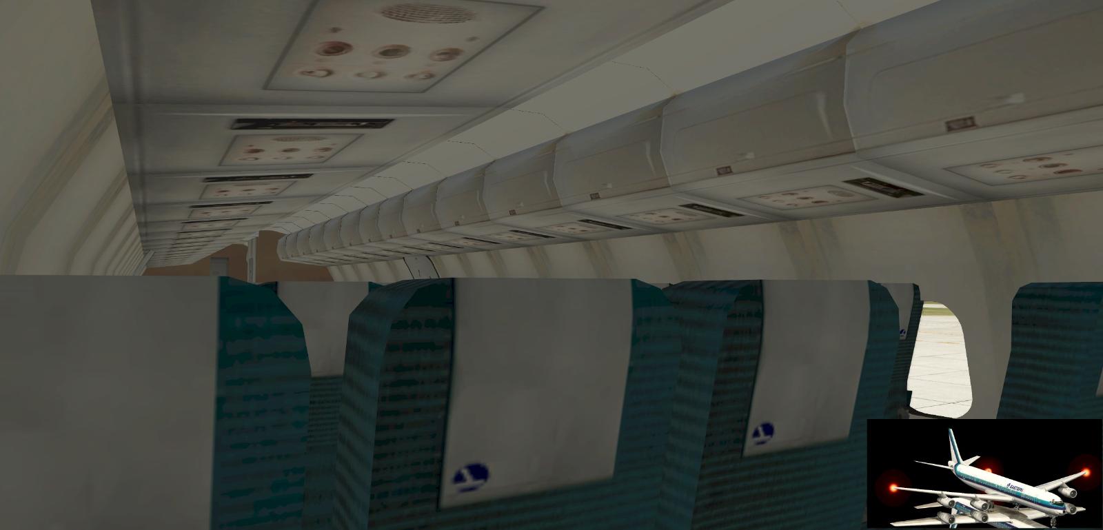 Payware DC-8 Eastern Airlines Photo-Real Interior - Aircraft Skins ...