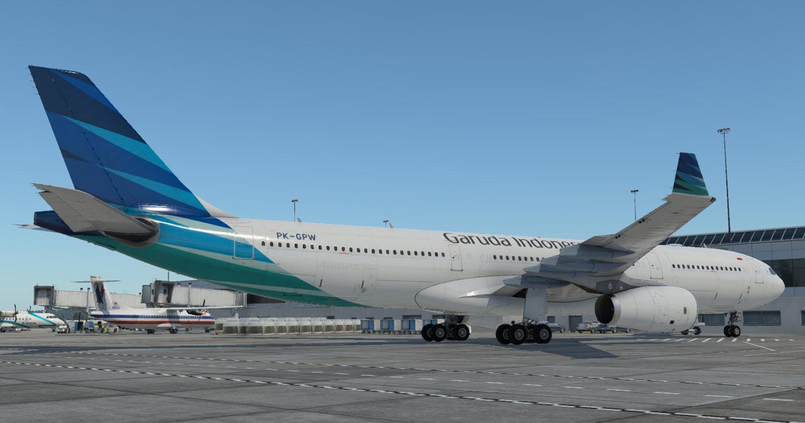 Garuda Indonesia PK-GPW for Default Laminar A330-300 XP12 - Aircraft ...