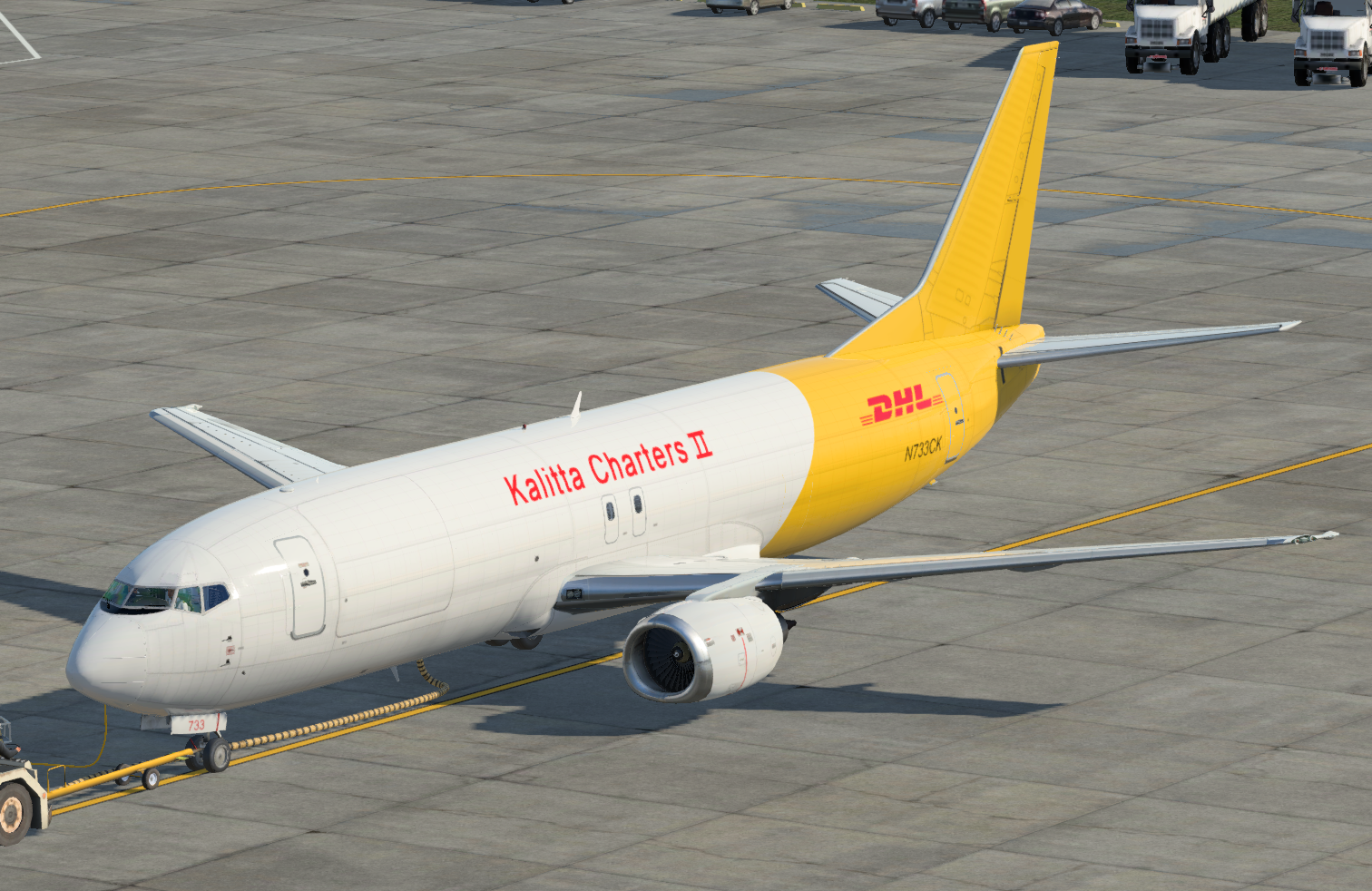 Kalitta Charter II Boeing 737-400 N405CK / N733CK for IXEG 737 RG Mod ...