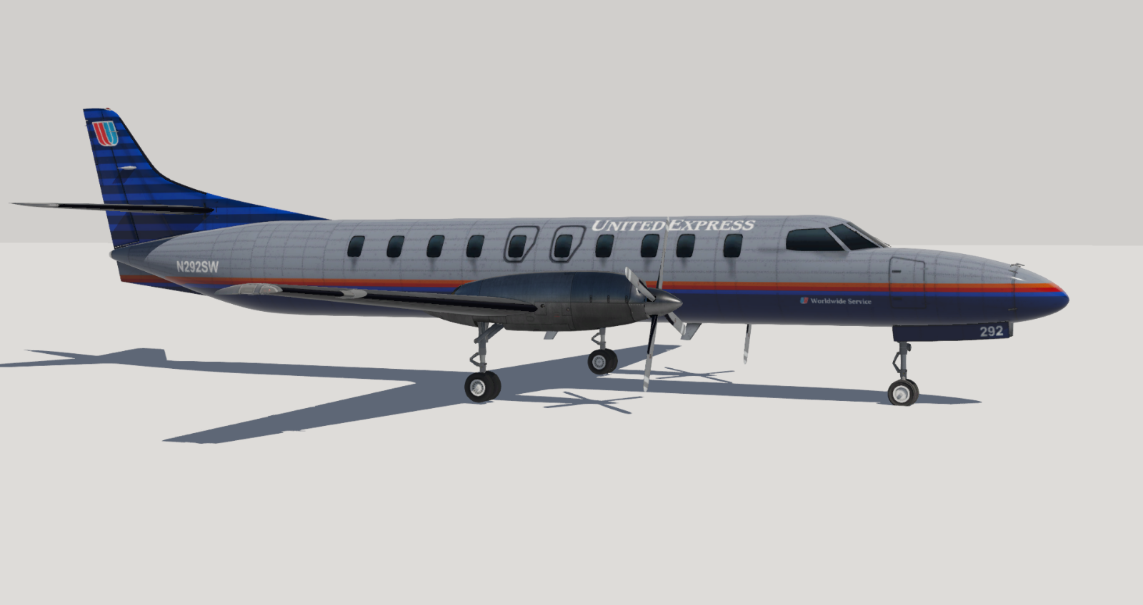 Metroliner III - United Express Battleship Gray (fictional) - Aircraft ...