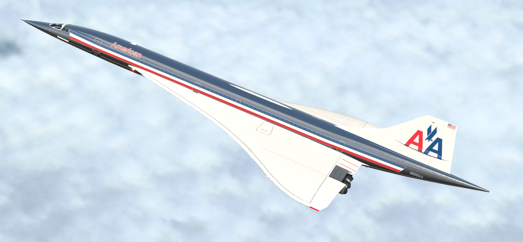 Colimata Concorde American Airlines 90's Livery - Concorde by Colimata ...