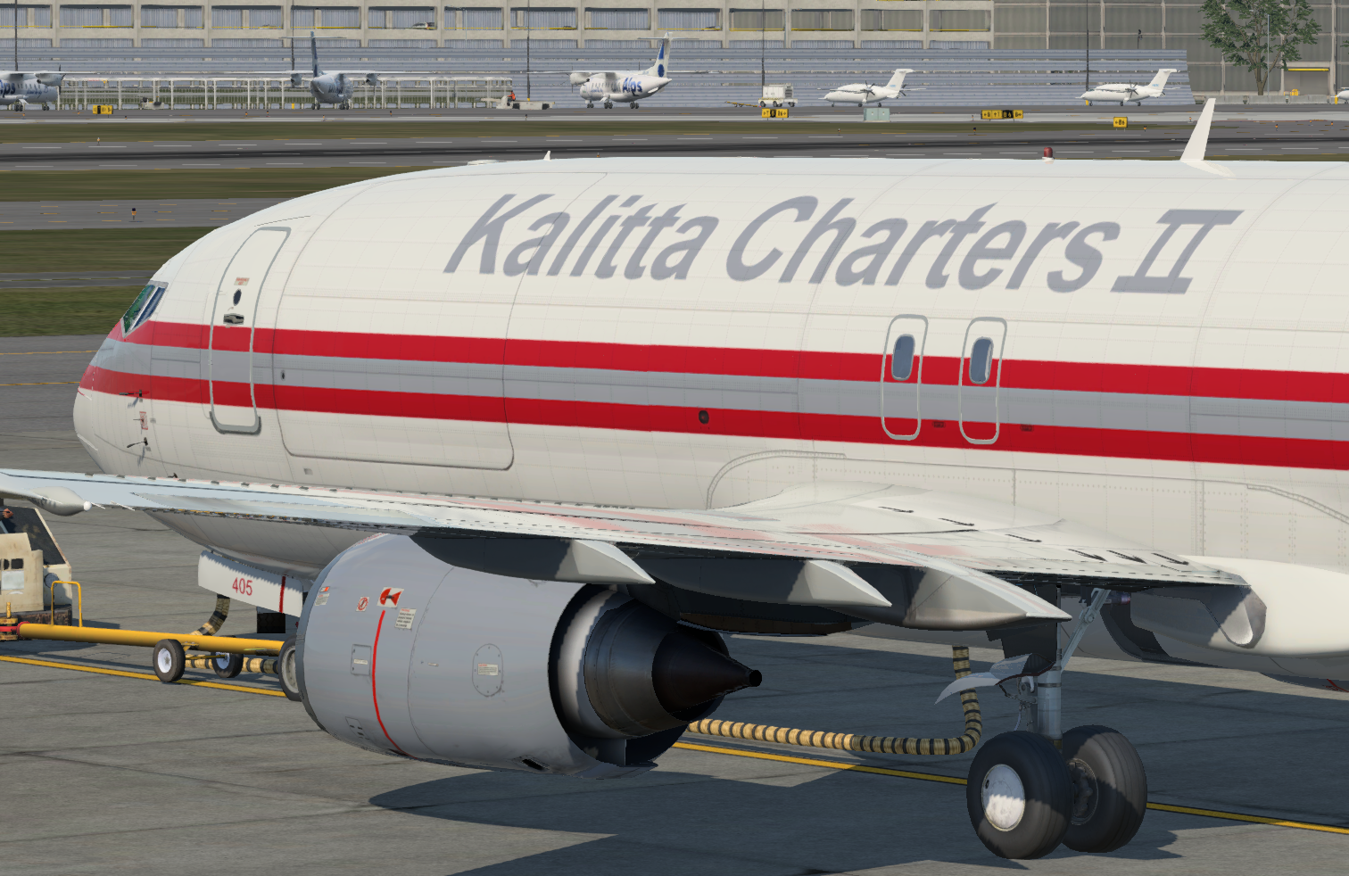 Kalitta Charter II Boeing 737-400 N405CK / N733CK for IXEG 737 RG Mod ...