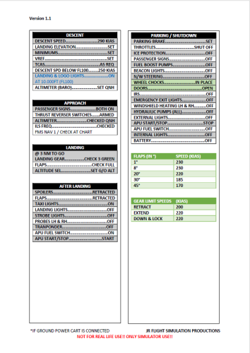 CRJ (200, 550, 700ER, 900 and 1000) Checklist - Xchecklist Checklists ...