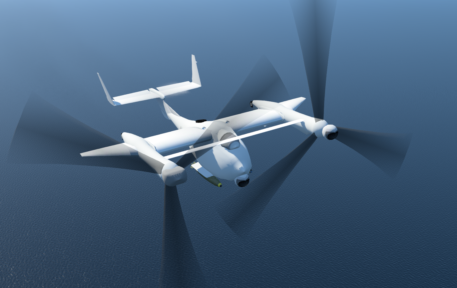 KillerBee VTOL Overlapping Synchronized Tilt-Rotor armed UAV ...