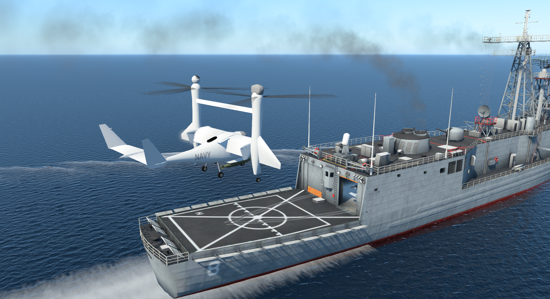 KillerBee VTOL Overlapping Synchronized Tilt-Rotor armed UAV ...