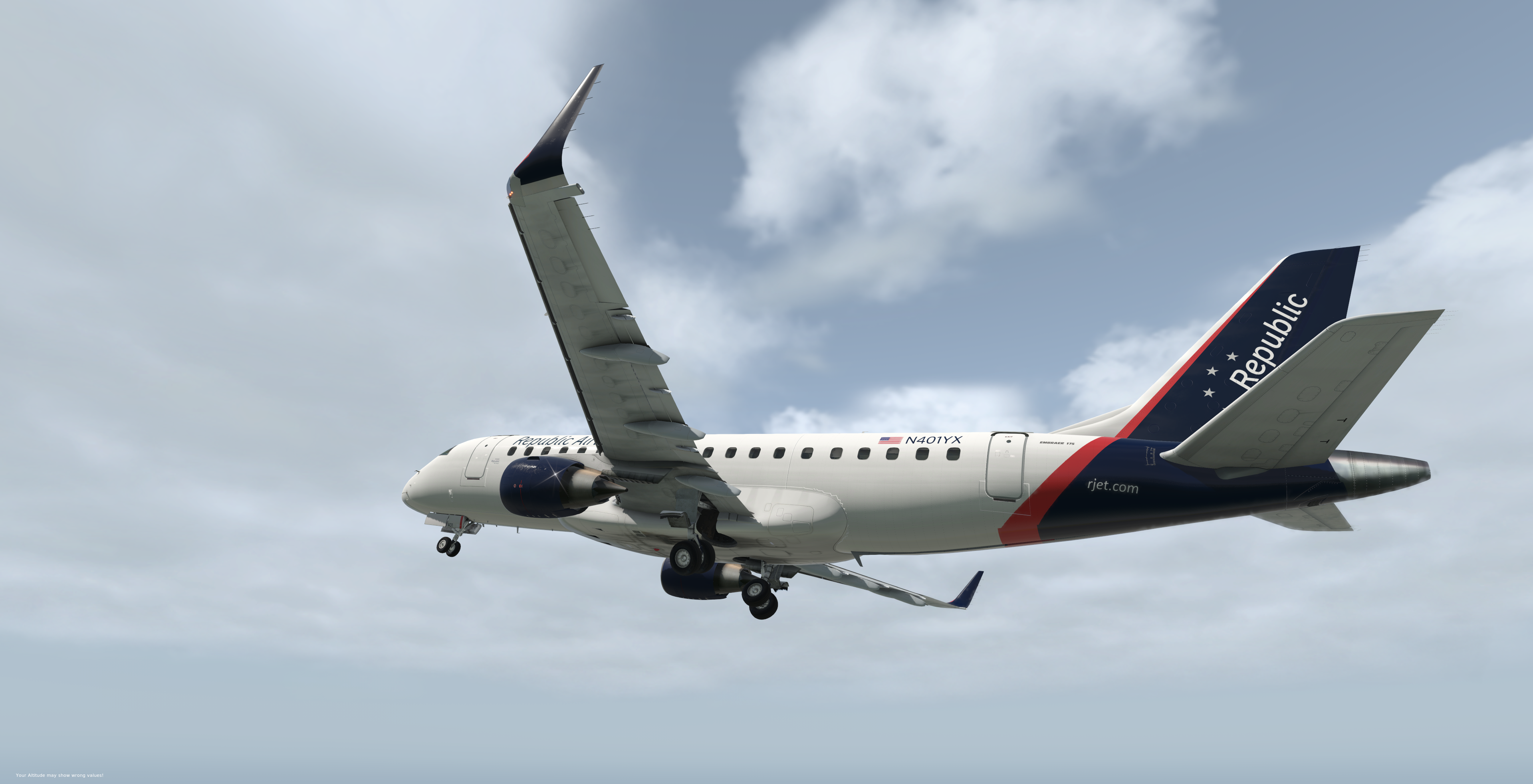 X-Crafts ERJ-175 Republic Airways N401YX - Freeware E175-E195 by X ...