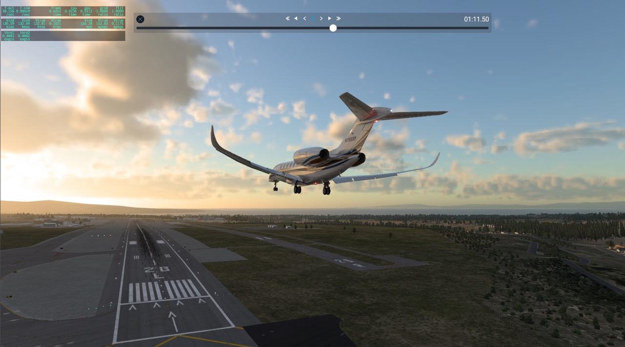 unrealistic turbulence, flight model feels jerky and flickering blurry ...