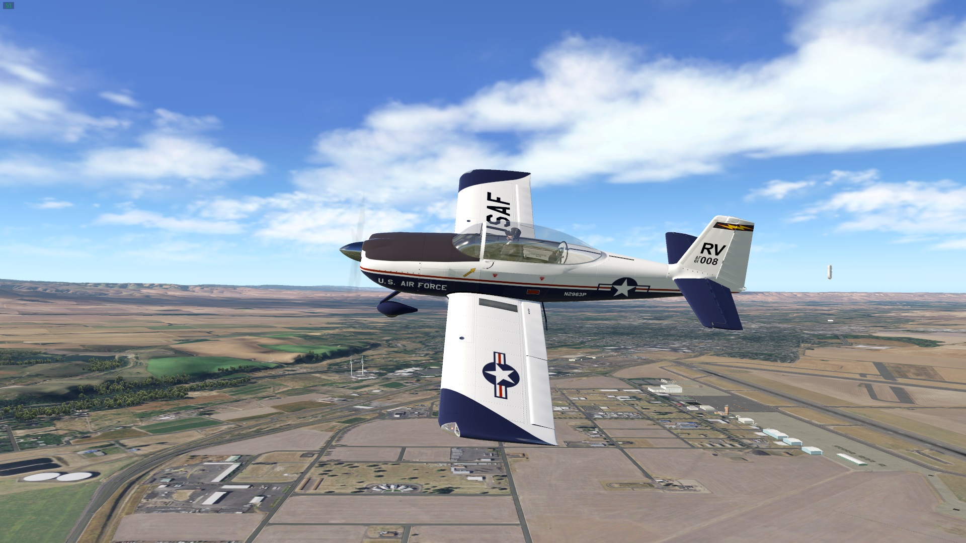 Texan II livery for AOA Simulations payware Van's RV-8/8A - VAN's RV-8 ...