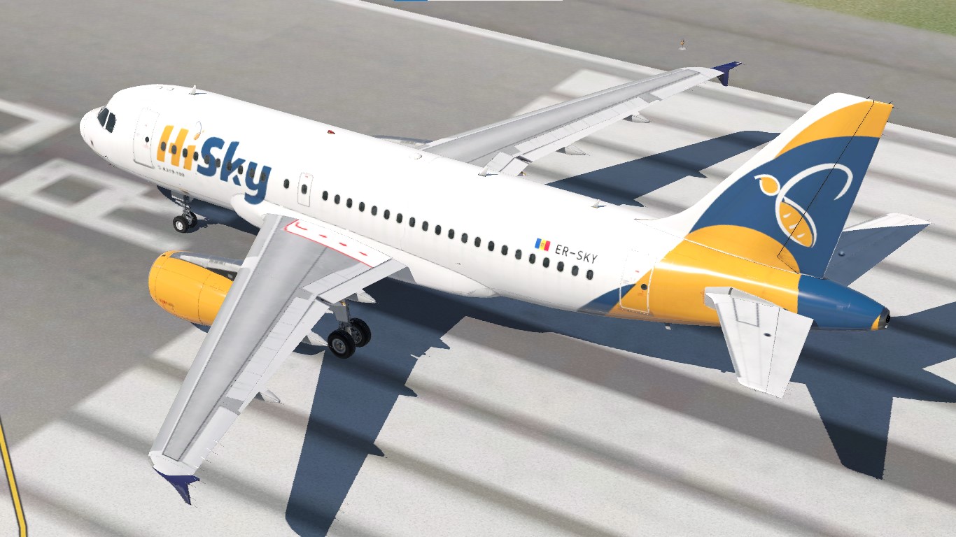 Toliss A319-100 ER-SKY HiSky livery - Toliss A319 - X-Plane.Org Forum