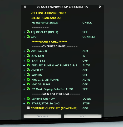 XChecklist for SSG E-Jets E170/195 v1.6.5 (Procedures, Roles, Flows ...
