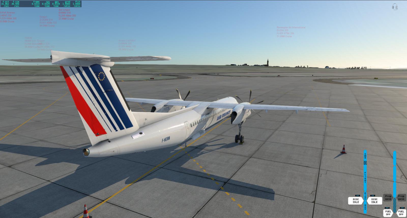 FlyJsim Dash 8 Q400 AIR FRANCE(fictional) FULL Pack part 01 - Aircraft ...