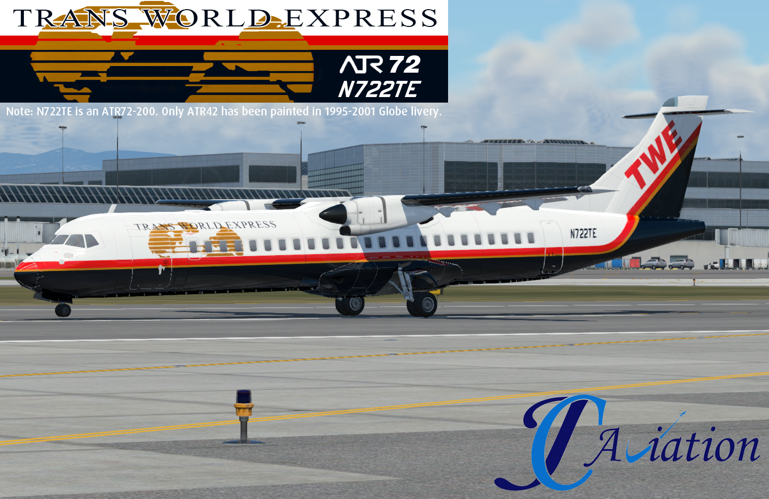 Trans World Express TWE 1996-2001 Globe livery ATR72-200 (for Henflix's ...