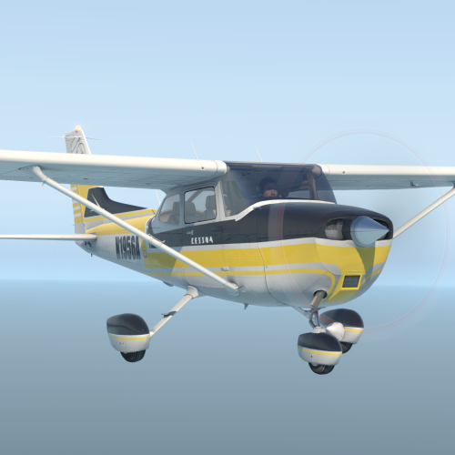 Laminar Research default Cessna 172 Astro color scheme. - Aircraft ...