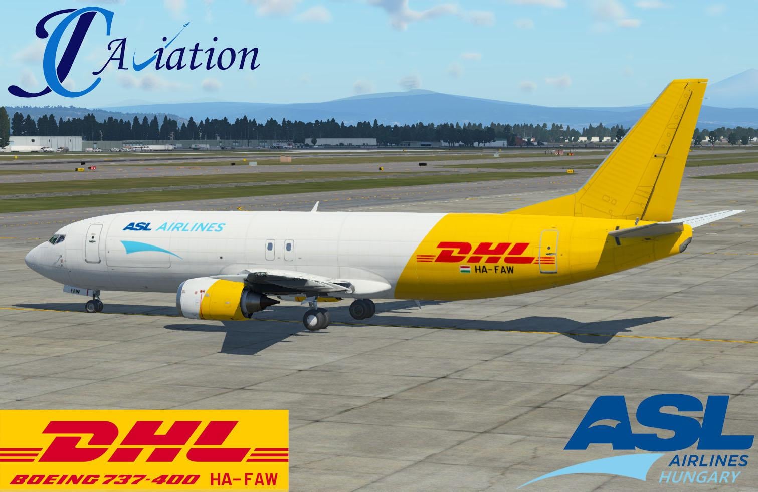 ASL Airlines Hungary / DHL Boeing 737-400SF HA-FAW - Aircraft Skins ...