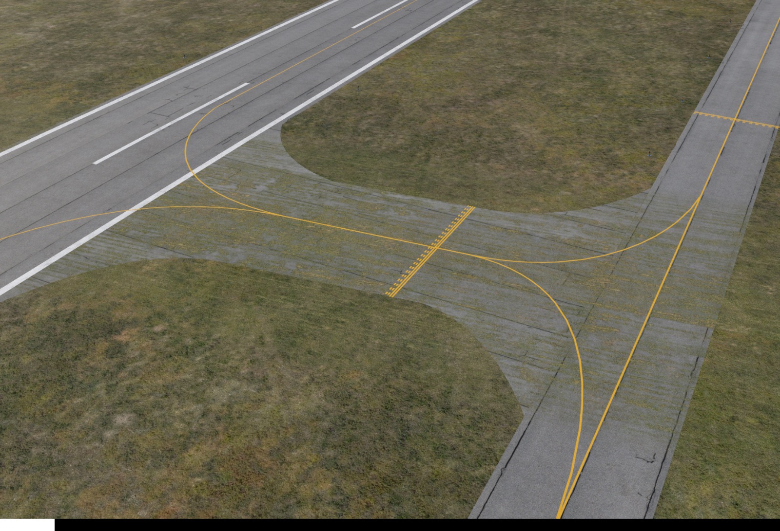 (How to) Asphalt taxiway over grass runway - XP12 Scenery - X-Plane.Org ...